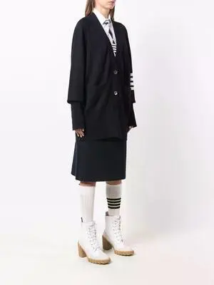 Thom Browne 4-bar Knitted Cardigan