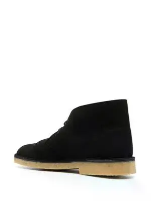 Clarks Desert Leather Lace-up Boots - Black