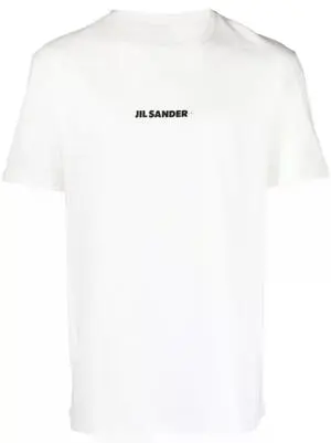 JIL SANDER Logo Print Cotton T-shirt - White