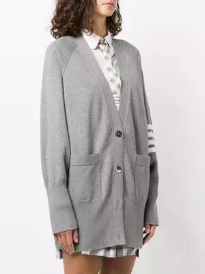 Thom Browne 4-bar Knitted Cardigan
