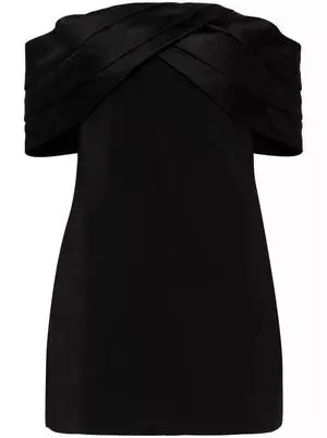 ANINE BING Fleur Off-shoulder Mini Dress