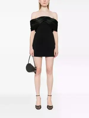 ANINE BING Fleur Off-shoulder Mini Dress