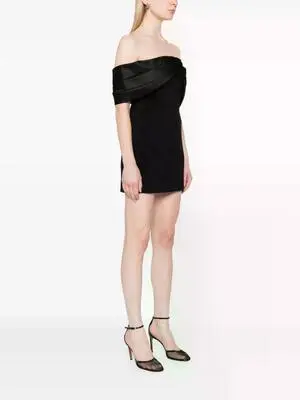 ANINE BING Fleur Off-shoulder Mini Dress