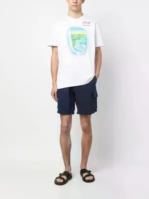 Vilebrequin Linen Cargo Shorts - Blue