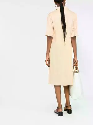 JIL SANDER Short Sleeve Midi Shirtdress