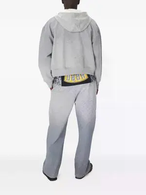 MARINE SERRE Moon-pattern Fleece Hoodie