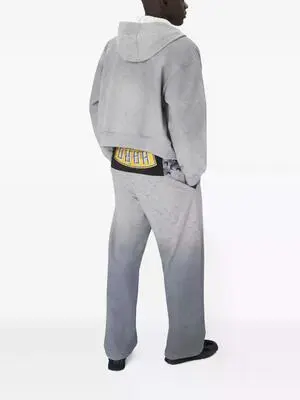 MARINE SERRE Moon-pattern Fleece Hoodie