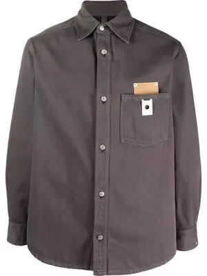 CRAIG GREEN Denim Long-sleeved Shirt - Grey