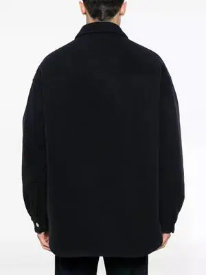 Giorgio Armani Felted Virgin Wool Shirt Jacket