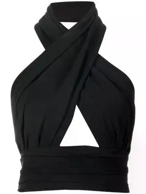 BAMBAH Marianne Halterneck Top - Black