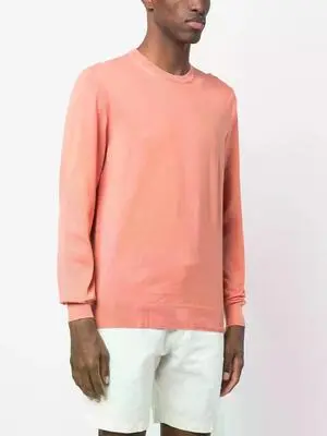 Boglioli Fine Knit Cotton Jumper - Orange