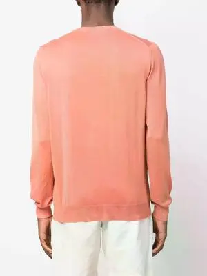 Boglioli Fine Knit Cotton Jumper - Orange