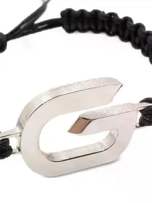Givenchy Logo Lettering Bracelet - Silver