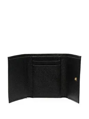 Dolce & Gabbana Logo Plaque Tri-fold Wallet - Black