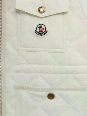 Moncler Vigny Quilted Gilet - White