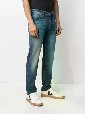 PT TORINO Medium Stretch-cotton Straight-leg Jeans