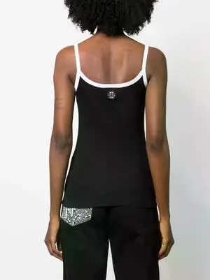 Philipp Plein Skull Print Spaghetti Strap Tank Top