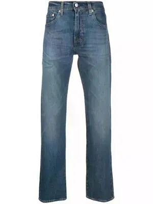 LEVI'S Straight-leg Jeans With Logo Patch - Blue