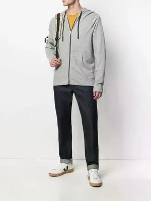 JAMES PERSE Vintage Cotton Zip-front Hoodie