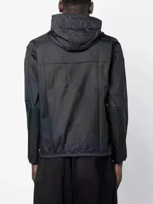 Play Comme Des Garcon Lightweight Hooded Jacket With Logo Patch - Neutrals