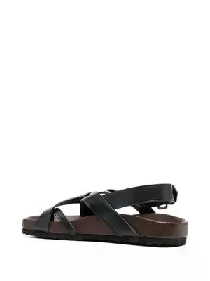 Soeur Mexico Leather Sandals - Black
