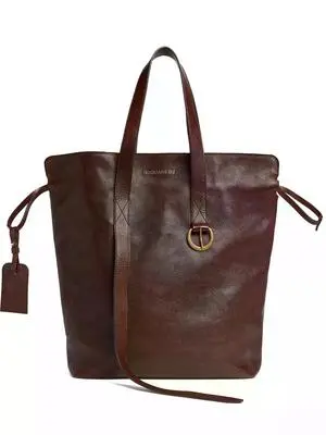 Dsquared2 Leather Tote Bag - Brown