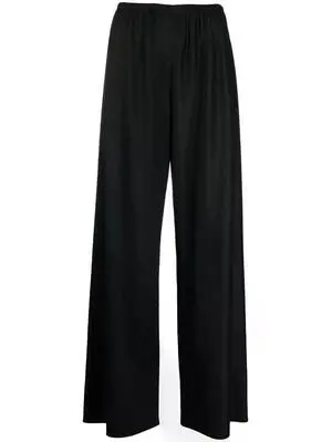 THE ROW High-waisted Wide-leg Trousers - Black