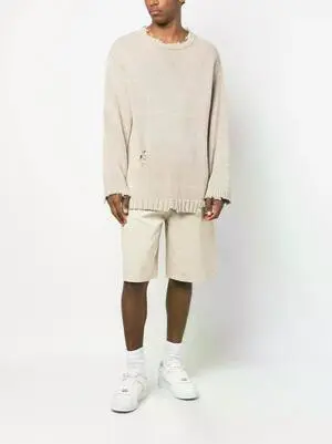 Off-White Canvas Shorts