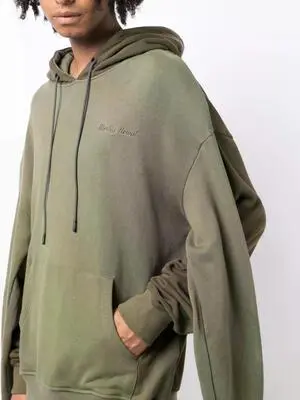 MOSTLY HEARD RARELY SEEN Layered Cotton Hoodie With Drawstring And Logo Detail