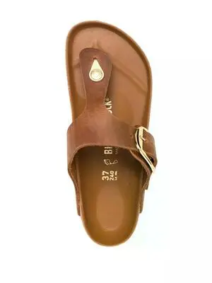 BIRKENSTOCK Gizeh Buckle Sandals - Brown