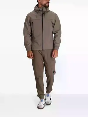 C.P. COMPANY Diagonal Cargo Track Pants - Brown