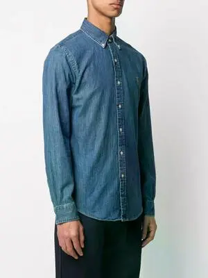 Polo Ralph Lauren Logo-embroidered Button-down Shirt - Blue