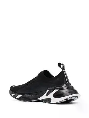 Dolce & Gabbana Paneled Logo Print Sneakers - Black