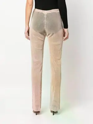 SANTA BRANDS Rhinestone Embellished Trousers - Neutrals
