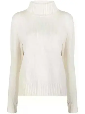 Polo Ralph Lauren Roll Neck Wool Jumper - White