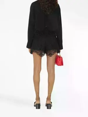 Burberry Macramé Cotton Cropped Shirt