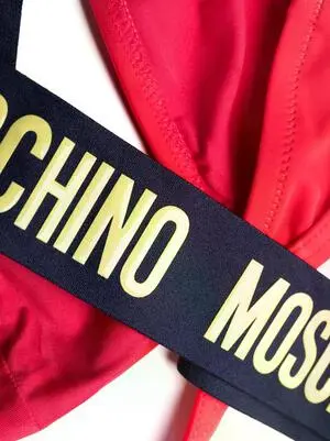 Moschino Embossed Bikini Top