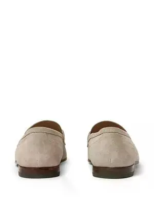 SCAROSSO Suede Horsebit Loafers