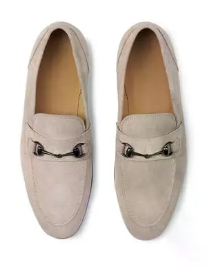 SCAROSSO Suede Horsebit Loafers