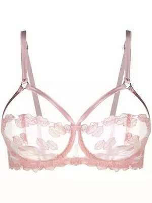 FLEUR OF ENGLAND Valentina Strap Balcony Bra - Pink