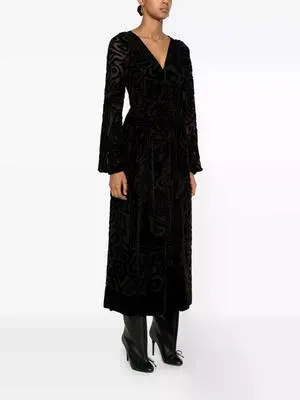 Ulla Johnson Elora Midi Dress With Abstract Pattern