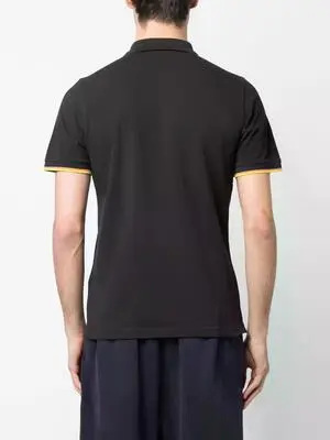 K-WAY Logo Patch Polo Shirt - Black