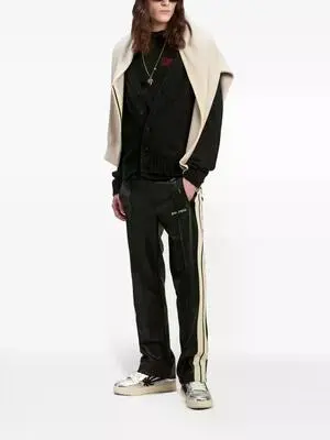 Palm Angels Logo Intarsia V-neck Cardigan