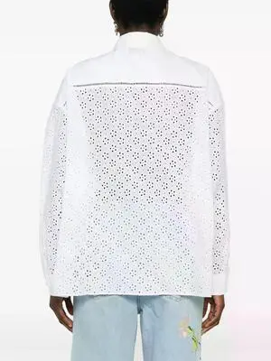 Kenzo Broderie Anglaise Cotton Blend Shirt