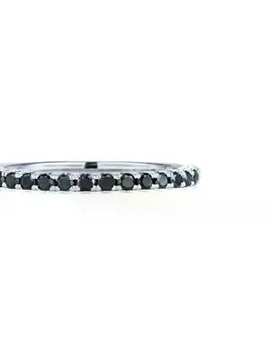 Kwiat 18kt White Gold Black Diamond Band Ring