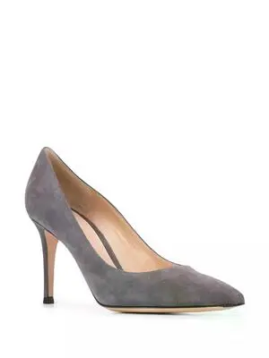 GIANVITO ROSSI 85mm Suede Pumps - Grey