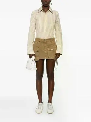 GOLDEN GOOSE Crystal-embellished Striped Shirt