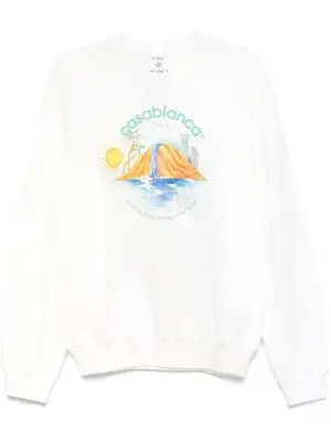 Casablanca Oasis Sweatshirt - White