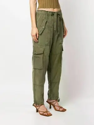 Polo Ralph Lauren Khaki Lyocell Blend Cargo Trousers
