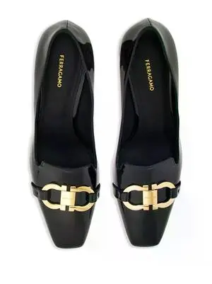 FERRAGAMO Leather Pumps - Black